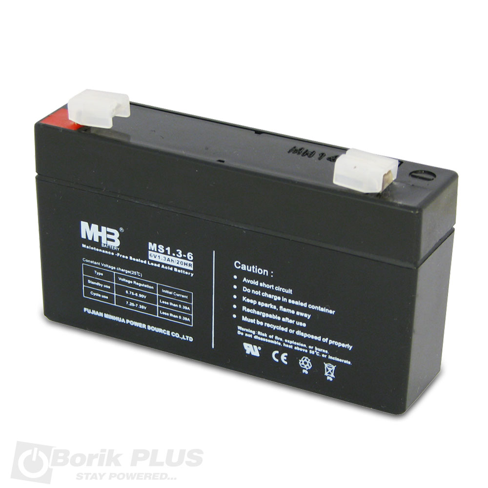 MS 1.3-6 Olovna VRLA baterija 6V 1.3Ah