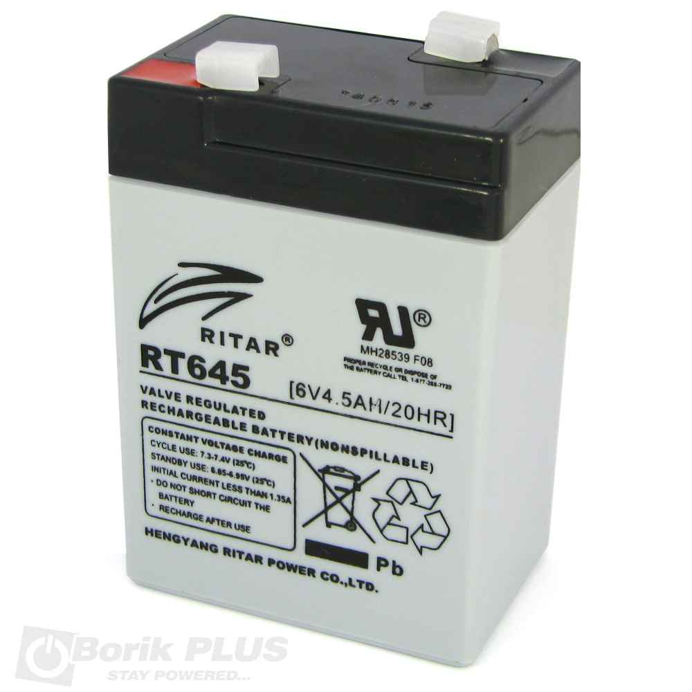 Ritar RT645 Olovna VRLA baterija 6V 4.5Ah