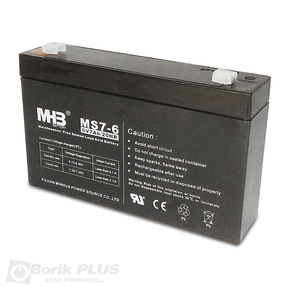 MS 7-6 Olovna VRLA baterija 6V 7Ah