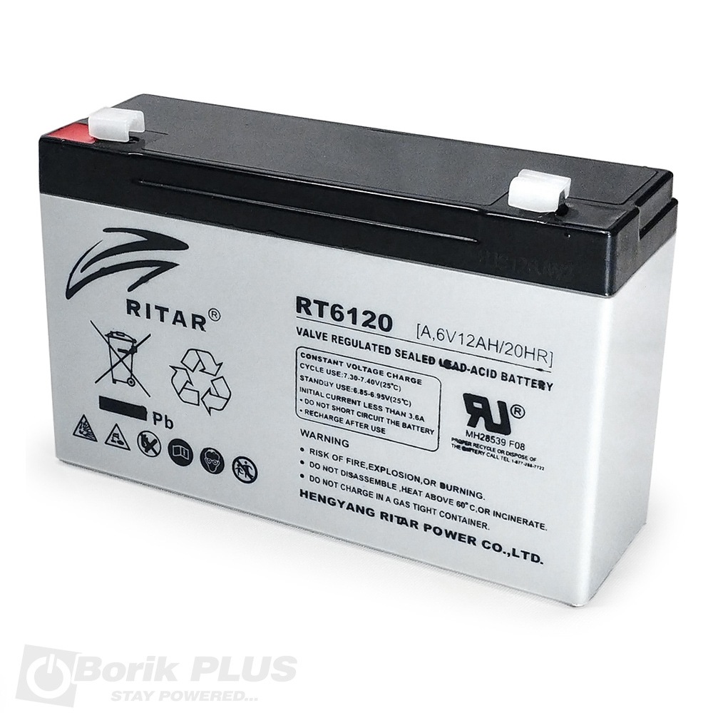 Ritar RT6120 Olovna VRLA baterija 6V 12Ah