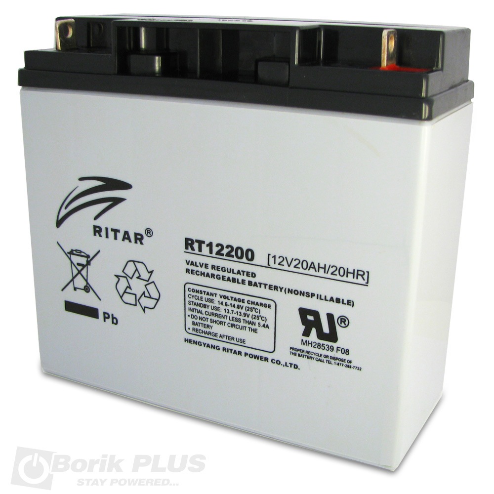 Ritar RT12200 Olovna VRLA baterija 12V 20Ah