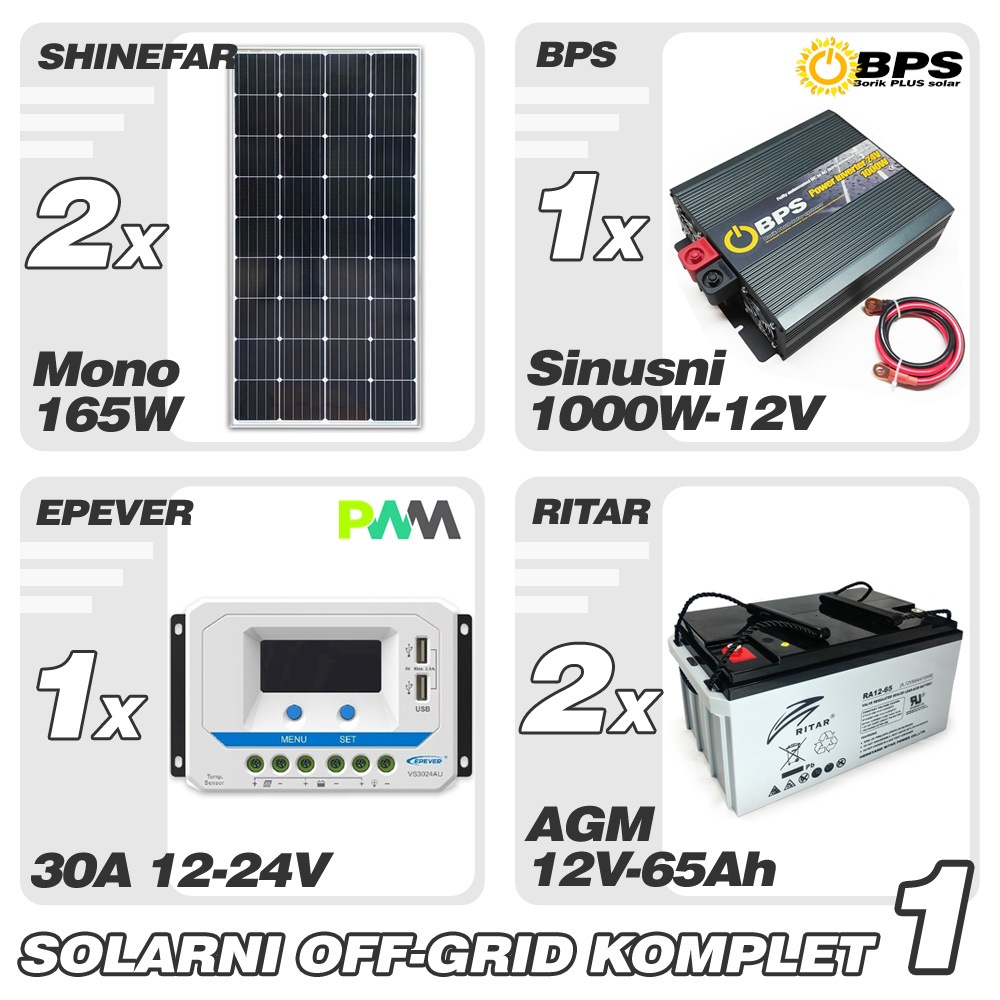 Solarni fotonaponski komplet 1