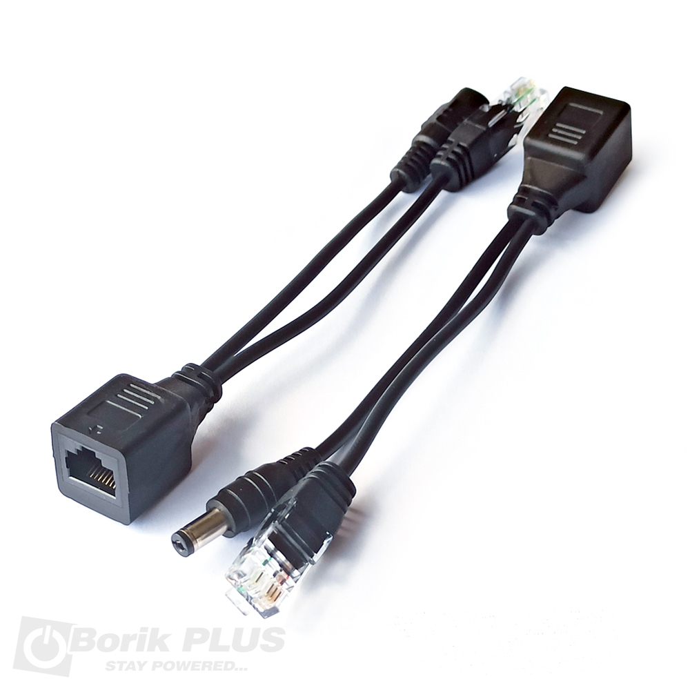 Pasivni POE adapter-splitter, crni