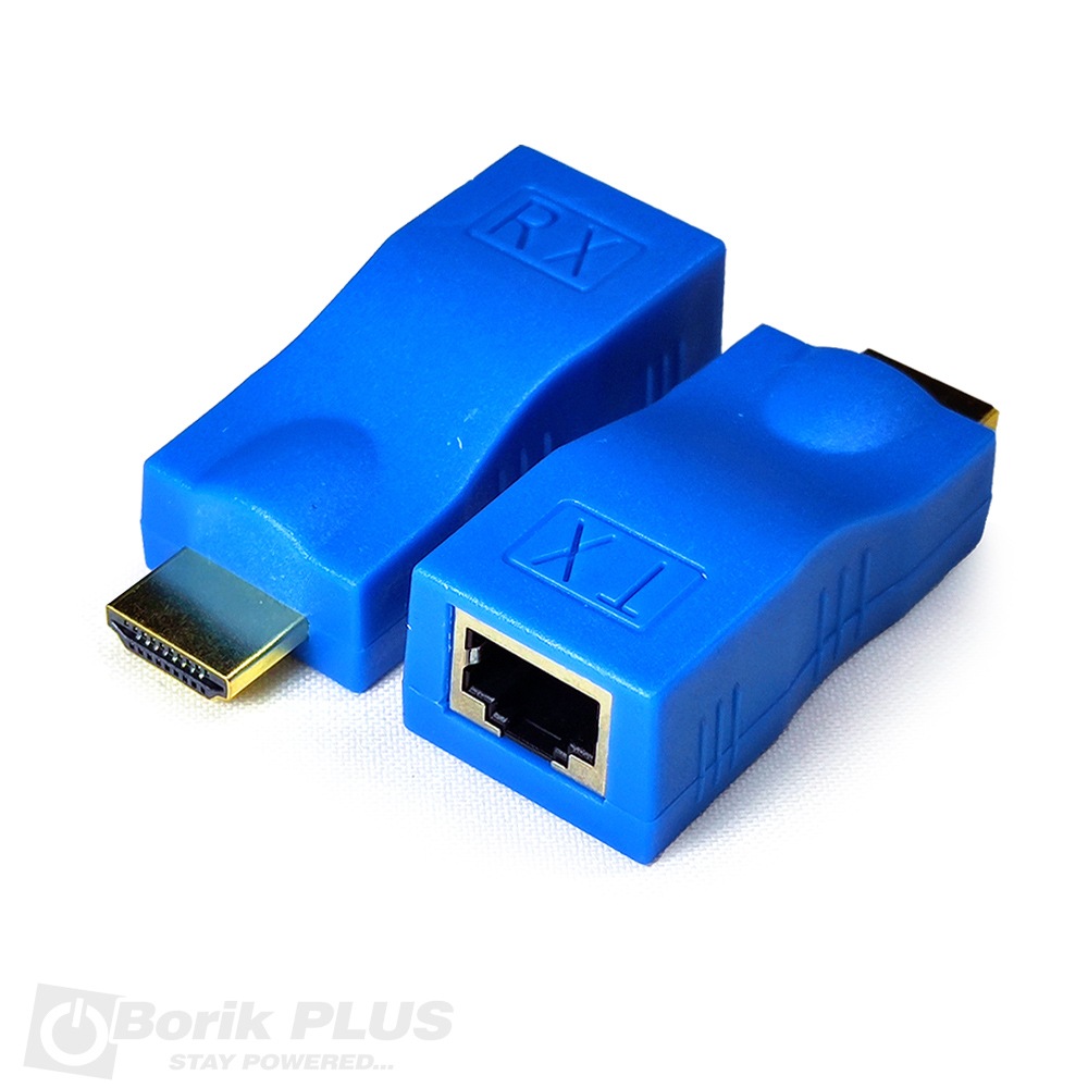HDMI ekstender pasivni do 30 metara-PLAVI