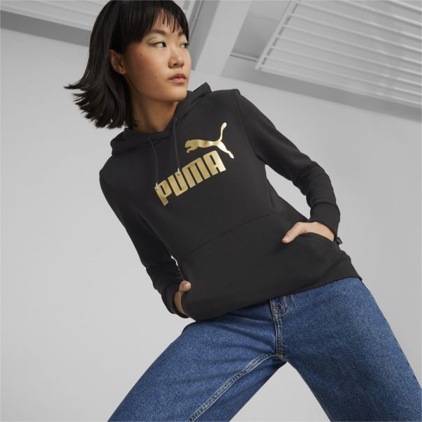 PUMA Duks sa kapuljačom puma ess+ metallic logo hoodie tr W