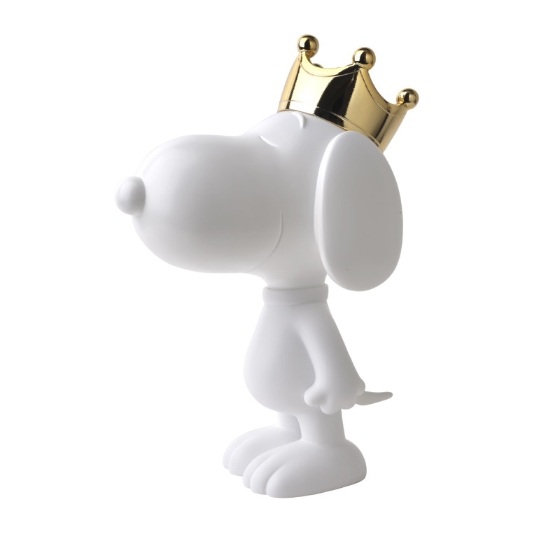 Leblon Delienne – Snoopy Crown Matt White & Chromed Gold 31cm