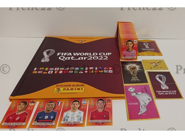 QATAR 2022 FIFA WC - kompletan set + HC album