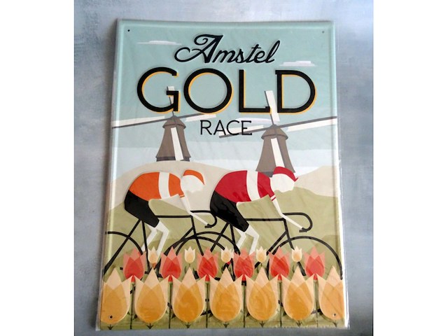 AMSTEL GOLD RACE - nova reklamna limena tabla, 40x30cm.