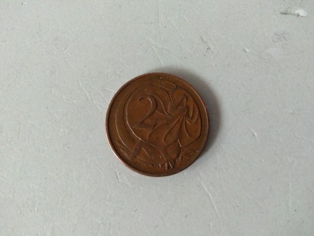 2 centa Australija  1966.