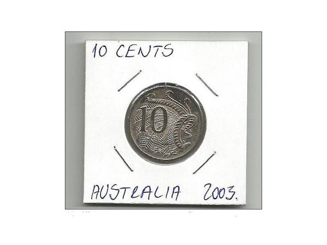 B8 Australia 10 cents 2003.