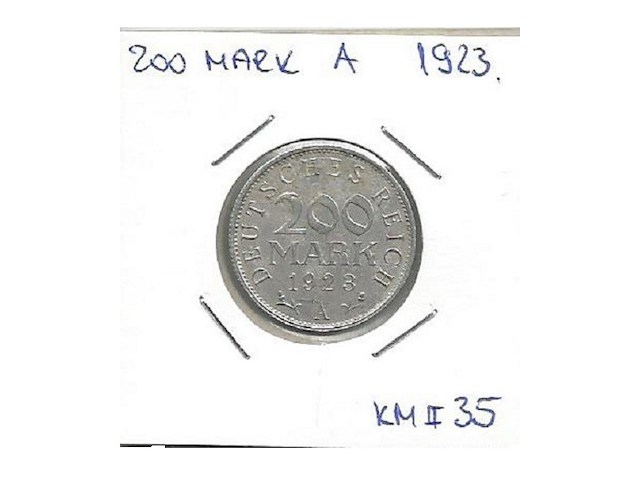 b9 Germany 200 mark 1923. A KM#35