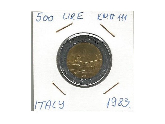 g2 Italy 500 lire 1983. KM#111