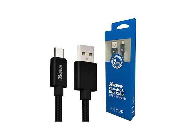 Vrhunski upleteni aluminijumski MicroUSB kabl 2m!