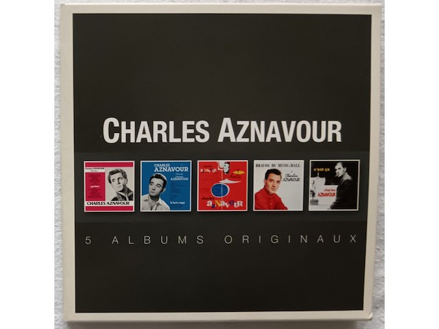 CHARLE  AZNAVOUR  -  5CD  5  Albums  originaux