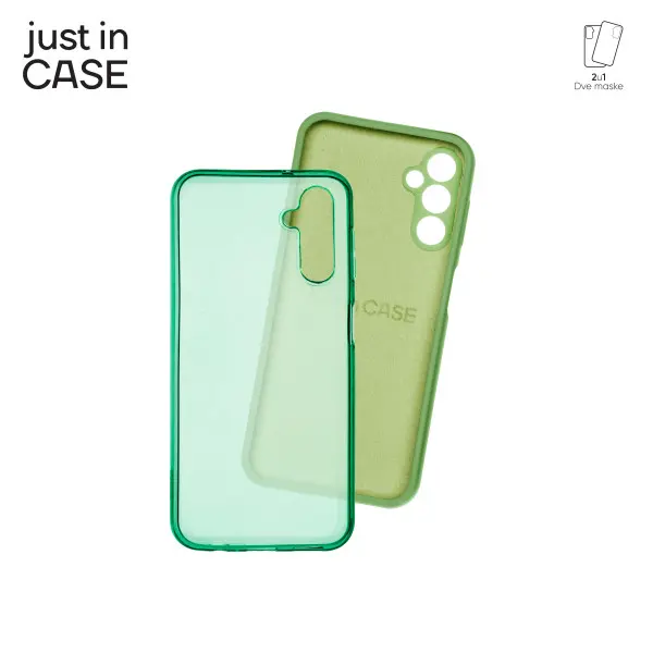 JUST IN CASE Maske za Samsung Galaxy A14 4G 2u1 Extra case MIX zelene