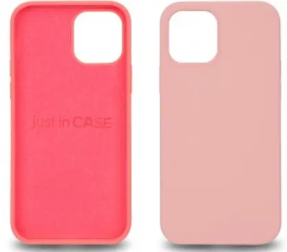 JUST IN CASE Set dve maske za telefon iPhone 12 MIX PLUS roze