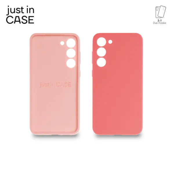 2u1 Extra case MIX PLUS paket PINK za S23 Plus