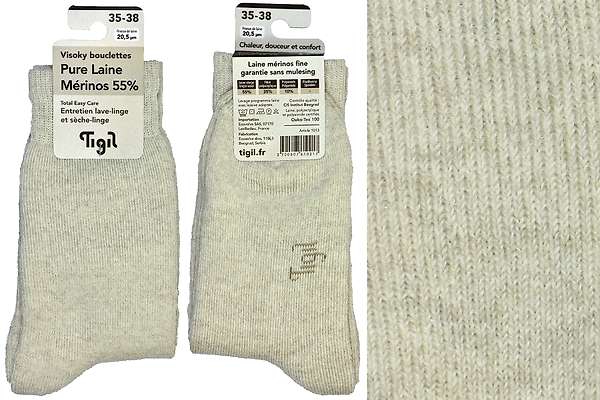 Visoky čarape termo – 55% fina merino vuna