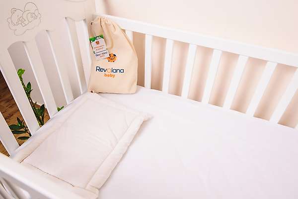 Ekstra ravan jastuk za bebe 40x30cm – organski pamuk/vuna