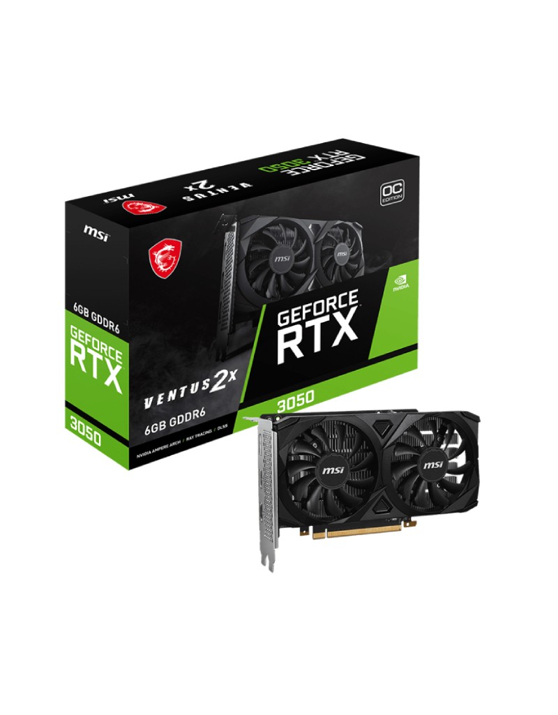 MSI nVidia GeForce RTX 3050 6GB 96bit RTX 3050 VENTUS 2X 6G OC