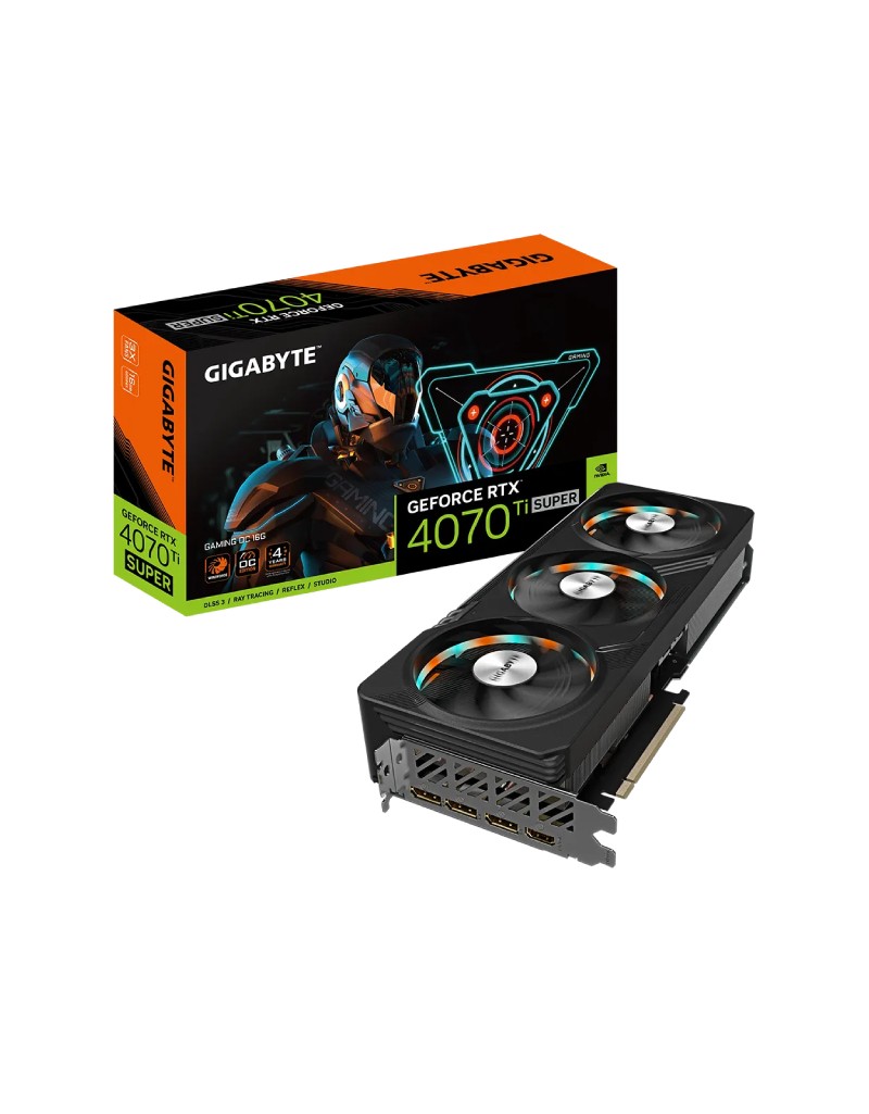 GIGABYTE nVidia GeForce RTX 4070 Ti SUPER 16GB 256bit GV-N407TSGAMING OC-16GD