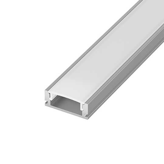 ALUMINIJUSMKI PROFIL ZA LED TRAKE NADGRADNI SIVI SR1707 BRAYTRON BY39-00123