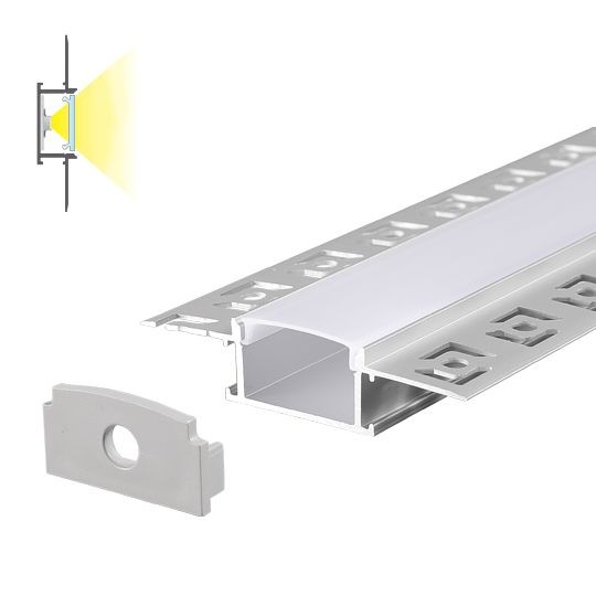 ALUMINIJUSMKI PROFIL ZA LED TRAKE SA DIFUZOROM UGRADNI MA6114 MITEA 555023