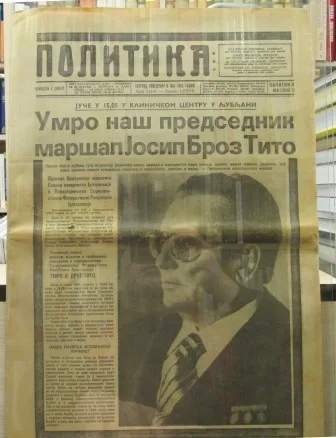 POLITIKA 5. MAJ 1980.