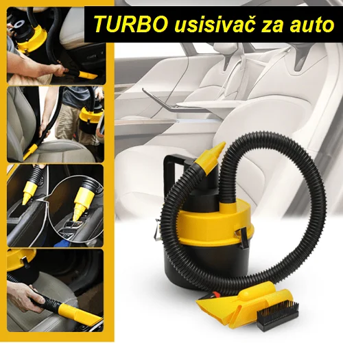 Višenamenski turbo usisivač za auto