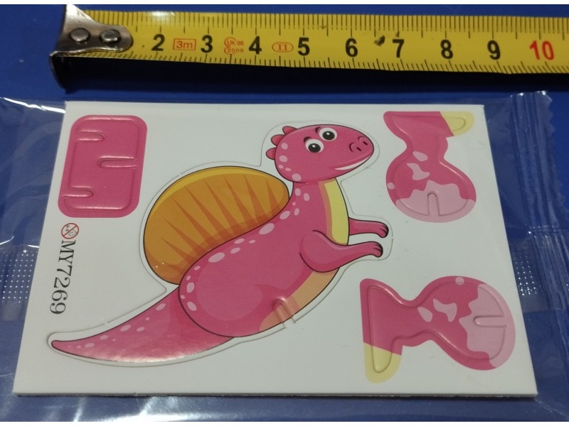 3D MINI-SLAGALICA-DINOSAURUS