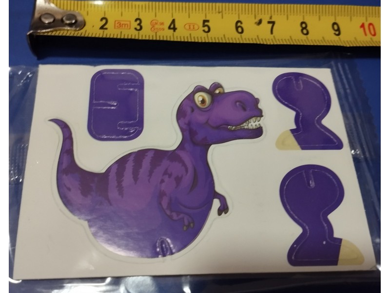 3D MINI-SLAGALICA-DINOSAURUS