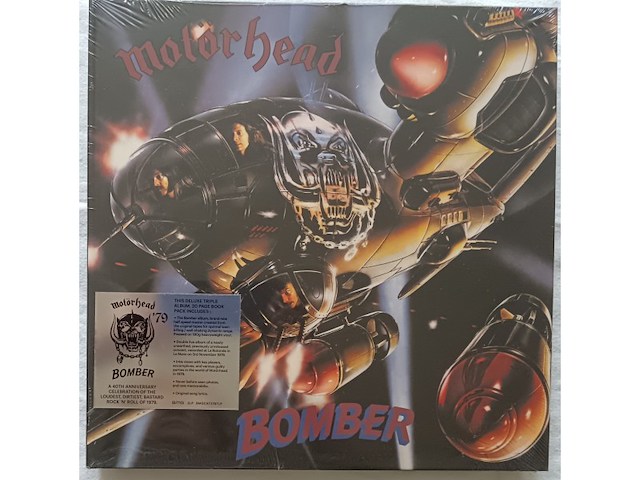 MOTORHEAD  -  3LP Box+Book  BOMBER ( Novo !!! )