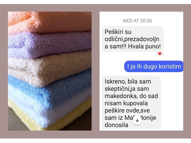 PEŠKIRI, EKTRA KVALITET, DOMAĆA PROIZVODNJA