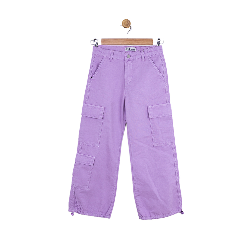 Nk kids pantalone za devojčice lila L2454748