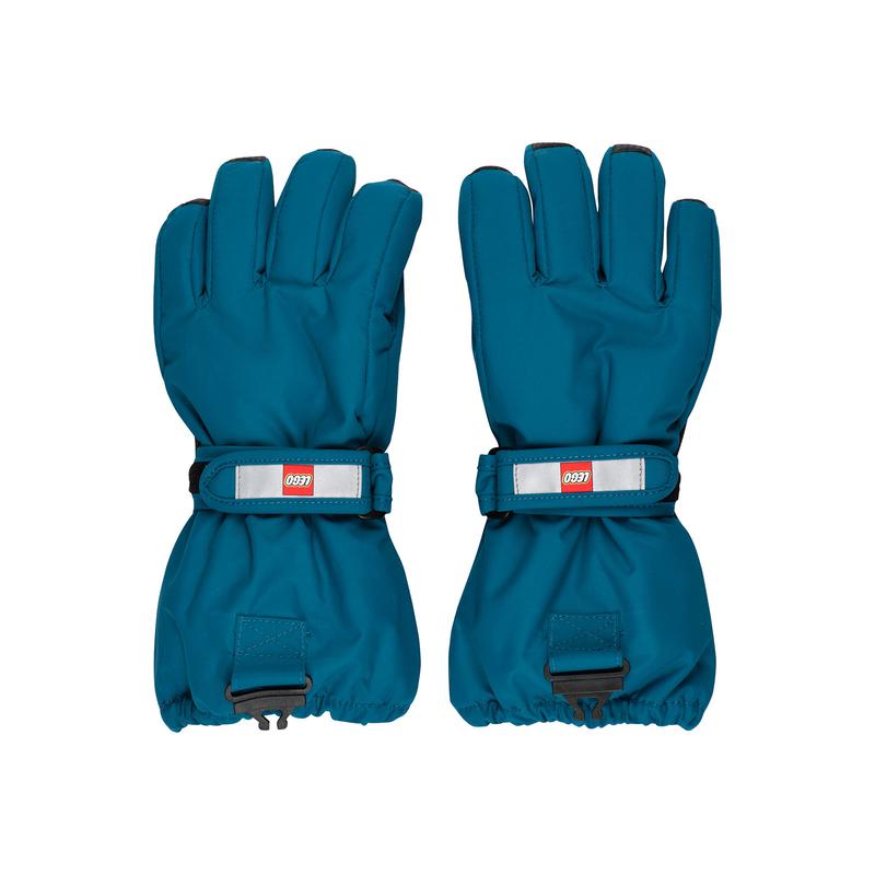 LEGO Iconic dvoslojne ski rukavice, plava - 110/116