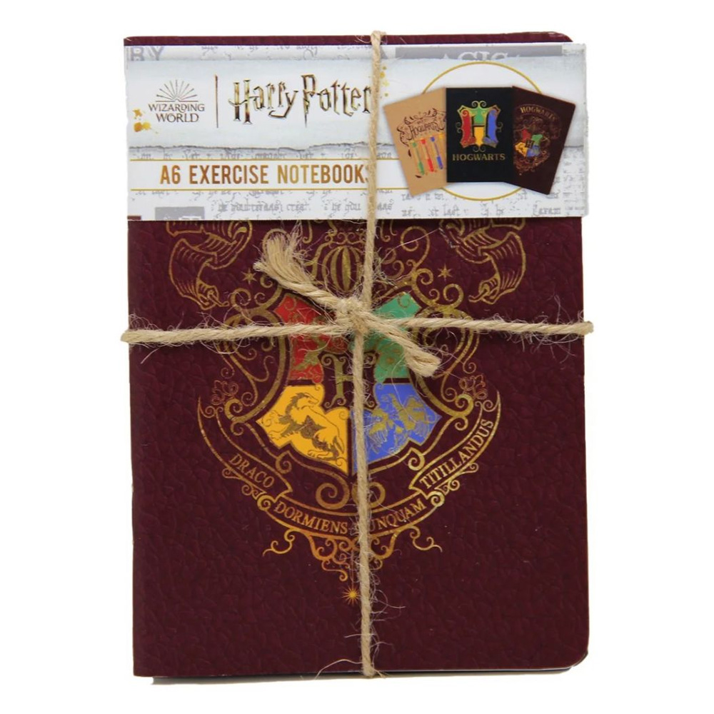 Harry Potter - A6 Notebooks 3PK - Colorful Crest