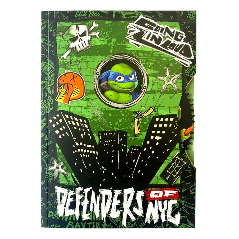 TMNT - A5 Spinner Notebook - Mayhem