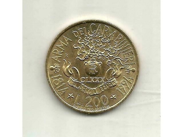 Italija 200 lire 1994 UNC