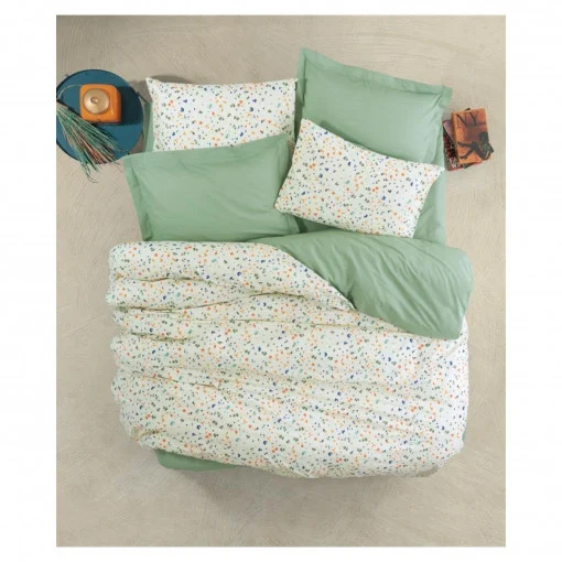 Posteljina za bračni krevet- petite lola-yesil- zelena