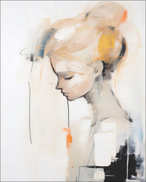 Violete , uramljena slika 40x50cm i 50x70cm