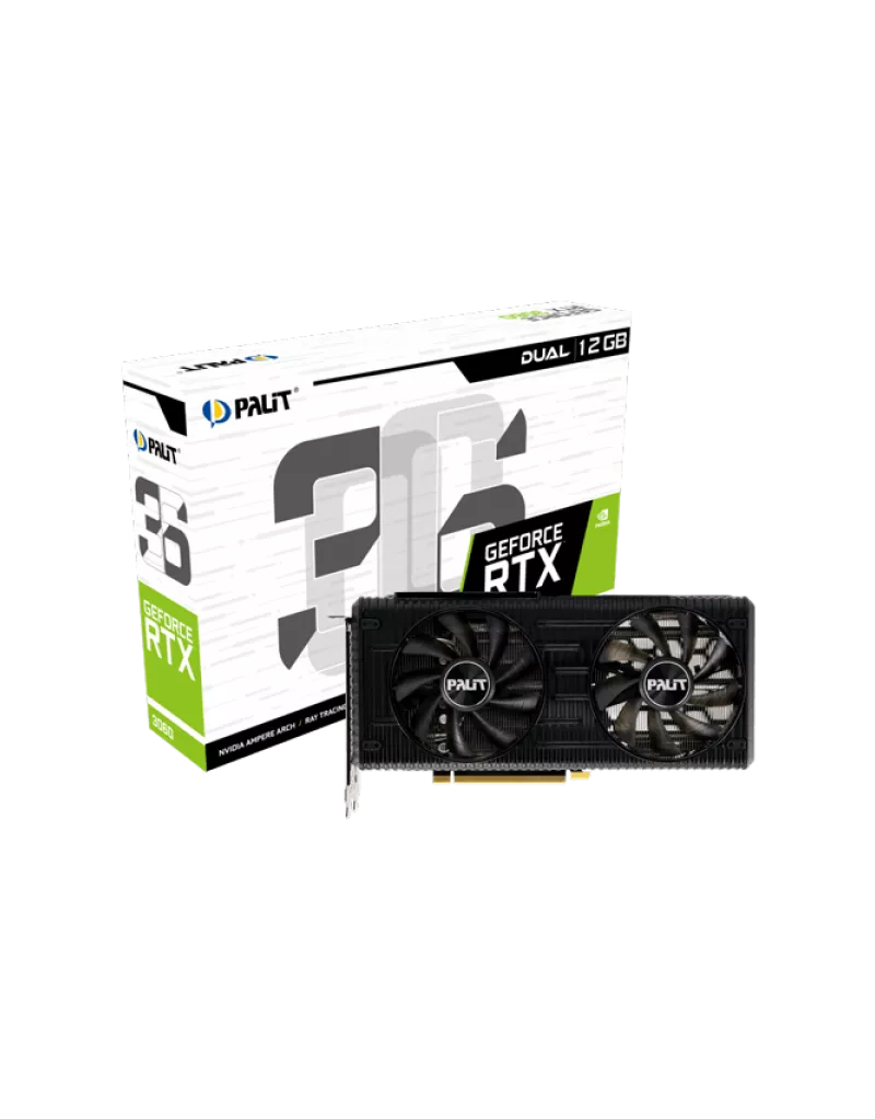 SVGA Palit GeForce RTX 3060 Dual 12GB GDDR6, 192-bit NE63060019K9-190AD