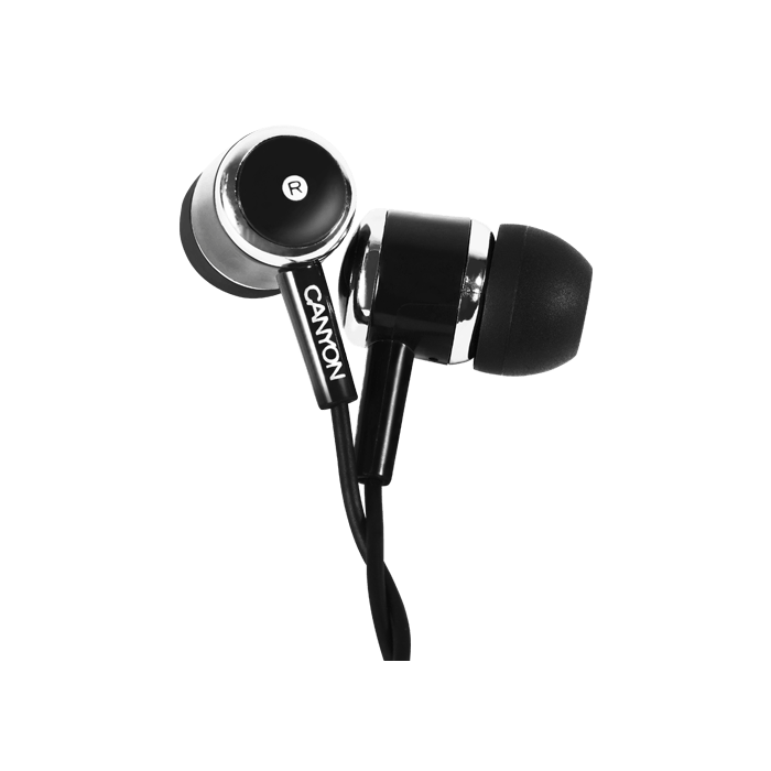 CANYON bubice CNE-CEPM01B (Crno/Srebrne) 3.5mm (četvoropolni), 10mm, 20Hz - 20KHz, 100dB