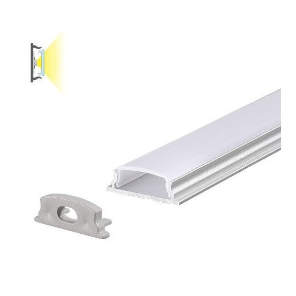 Fleksibilni aluminijumski profil za LED trake M640 18x6x2000mm