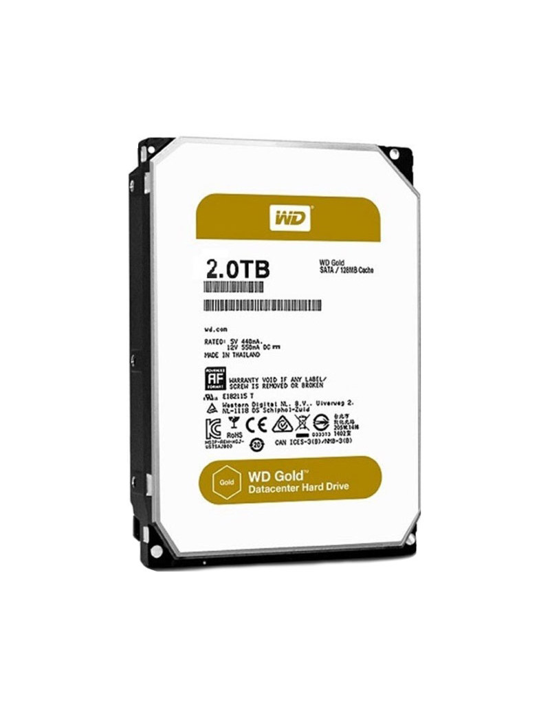 WD 2TB 3.5" SATA III 128MB 7.200 WD2005FBYZ Gold hard disk