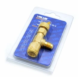 VENTIL 1/4" SAE - 5/16" ZA FREON R410A 90° VALUE