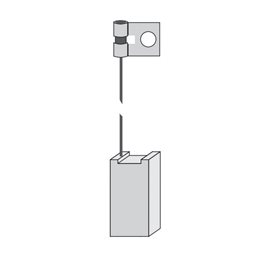 ČETKICA 10X6,3X20 BOSCH BUŠILICA, ČEKIĆARA, BRUSILICA, ELEKTRIČNA MAKAZE TIP 40 / GK139