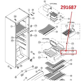 MASKA - POKLOPAC POSUDE FRIŽIDERA GORENJE 291687