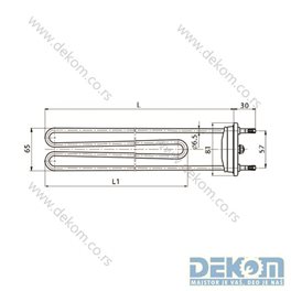 GREJAČ VEŠ MAŠINE 4000w L370mm PRIMAT