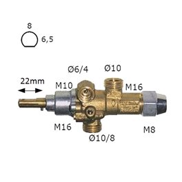 SLAVINA ZA GAS ZA GORIONIKE PROFESIONALNIH UREĐAJA PEL 22S DOVOD SA HOLENDER MATICAMA M16x1,5 TERMOELEMENT M9x1