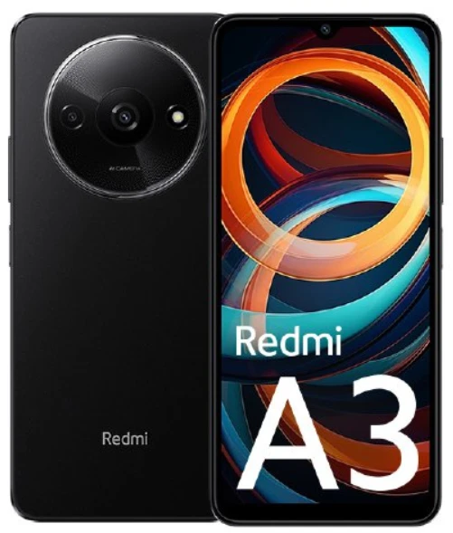 Xiaomi Redmi A3 3/64GB crni mobilni 6.71" Octa Core Mediatek Helio G36 3GB 64GB 8Mpx Dual Sim